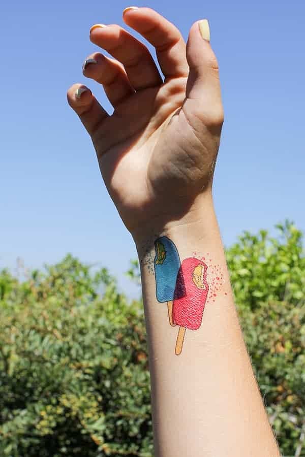 How To Print Your Own Temporary Ice Cream Tattoos This Mess Is Ours