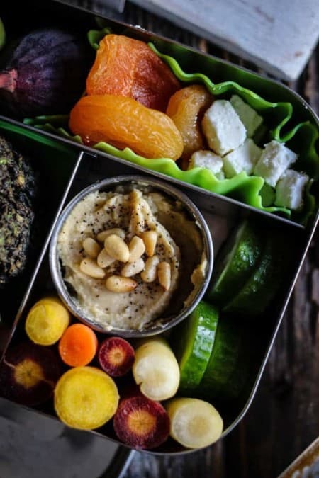 Lunch Box || Mediterranean Bento Box - This Mess is Ours