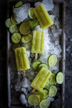 How To Make Homemade Cucumber Limemade Popsicles - This Mess is Ours