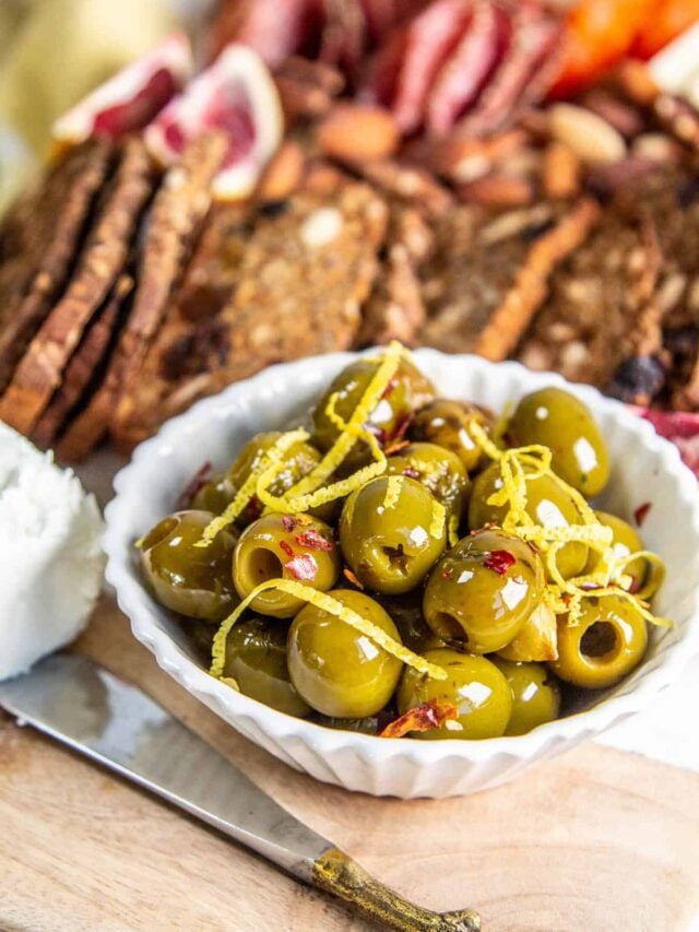 An Easy Appetizer Recipe; Roasted Ripe Olives