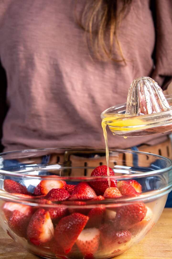 A Simple Roasted Strawberry Syrup Recipe and Winetail - This Mess is Ours
