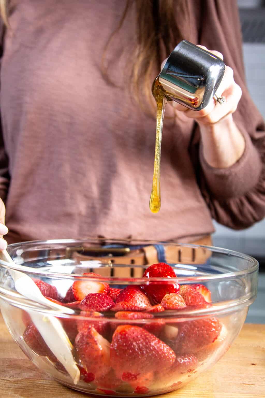 A Simple Roasted Strawberry Syrup Recipe and Winetail - This Mess is Ours
