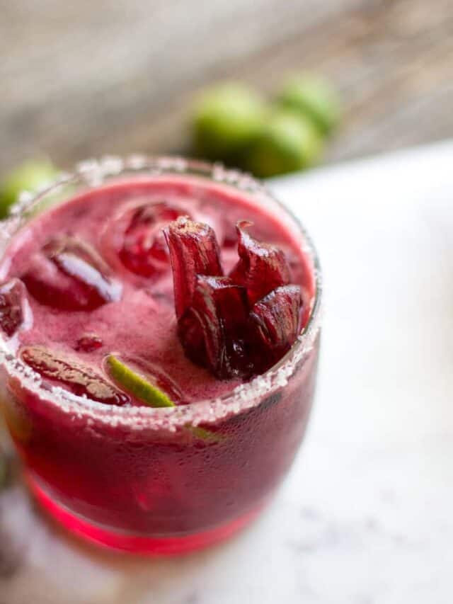 Hibiscus Key Lime Margaritas