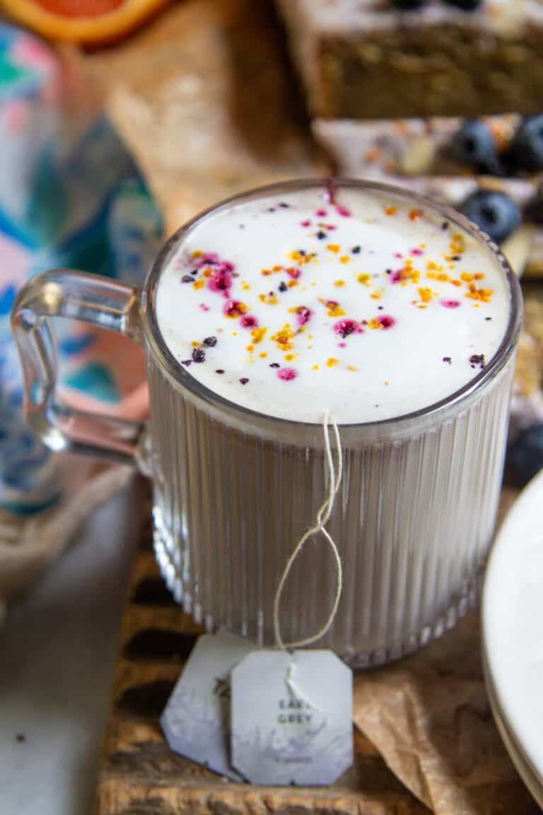 A Recipe Inspired by a Latte: Blueberry London Fog Tea Cake - This Mess ...