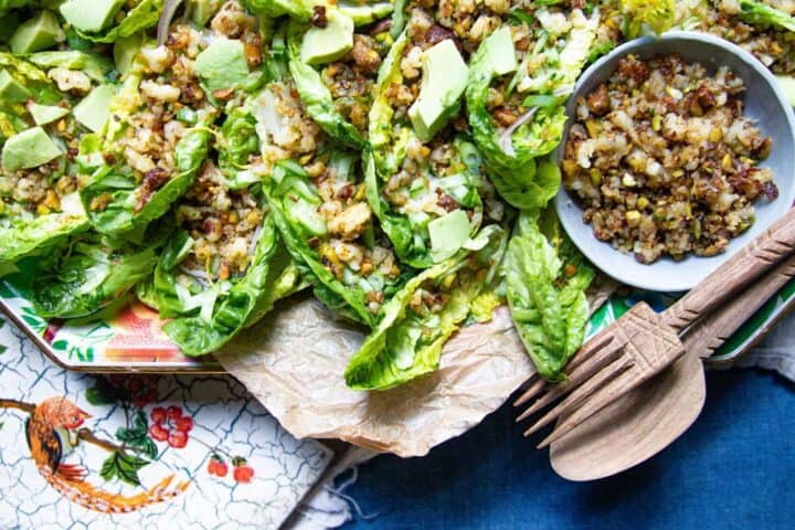 A Crunchy Salad Topper with Panela Cheese & Pistachio - This Mess is Ours